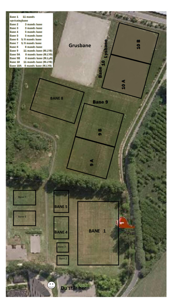 Baneoversigt - Jernløse Boldklub