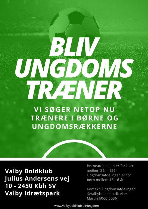 Bliv Træner - Valby Boldklub